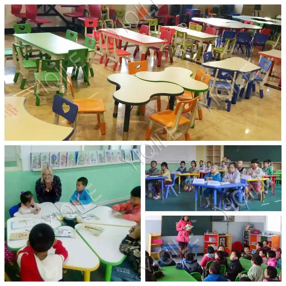 2019 Newest Kids Party Combined Tables And Chairs Primary School ...