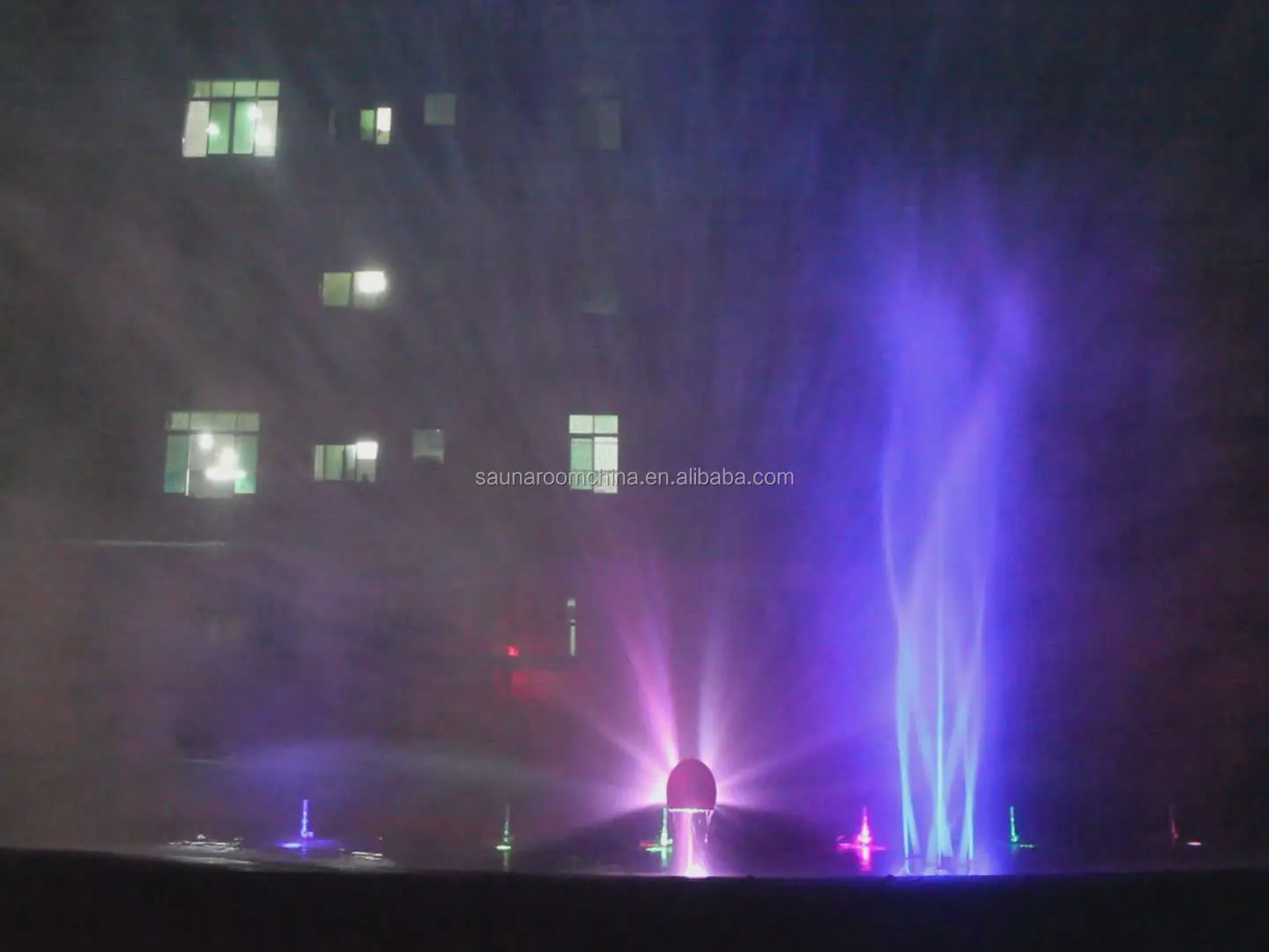 Stainless Steel Water Projection Screen And Laser Show For Outdoor ...