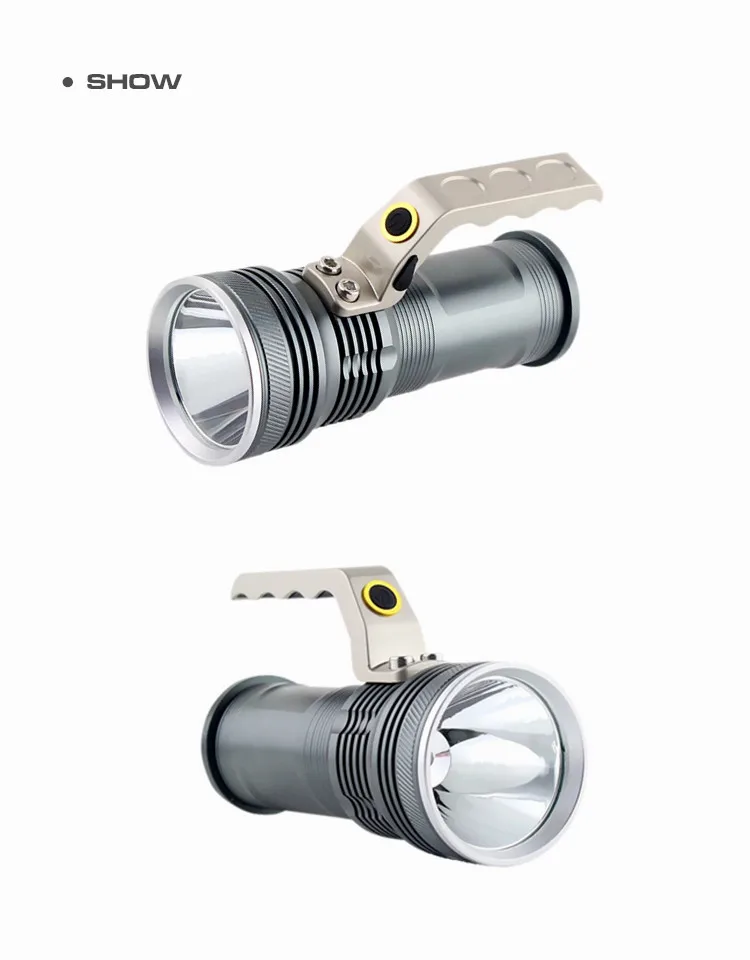 Hot Sale Rechargeable Hand Held Strobe Light Hand Pressing Flashlight ...