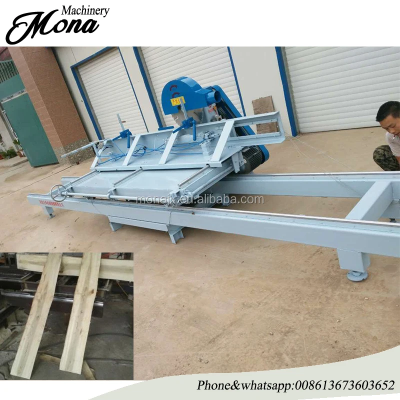 Large Diameter Log Wood Table Sawmill Sliding Table Panel Saw Machine ...