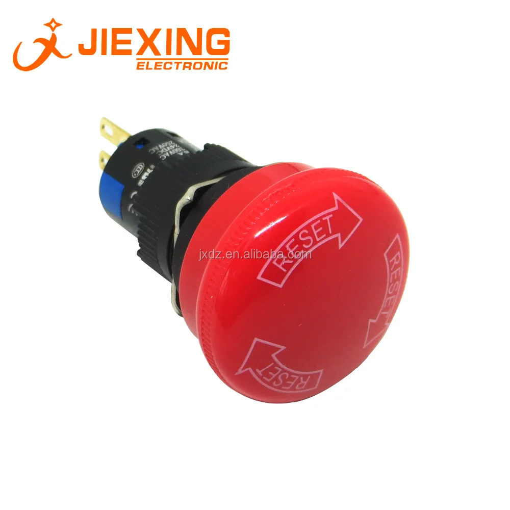 16mm Emergency Stop Push Button Switch JHK16-841R K16-811-N 3pin