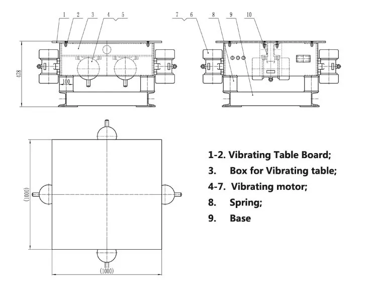 Two Dimension Used Concrete Vibrating Table For Sale - Buy Two ...