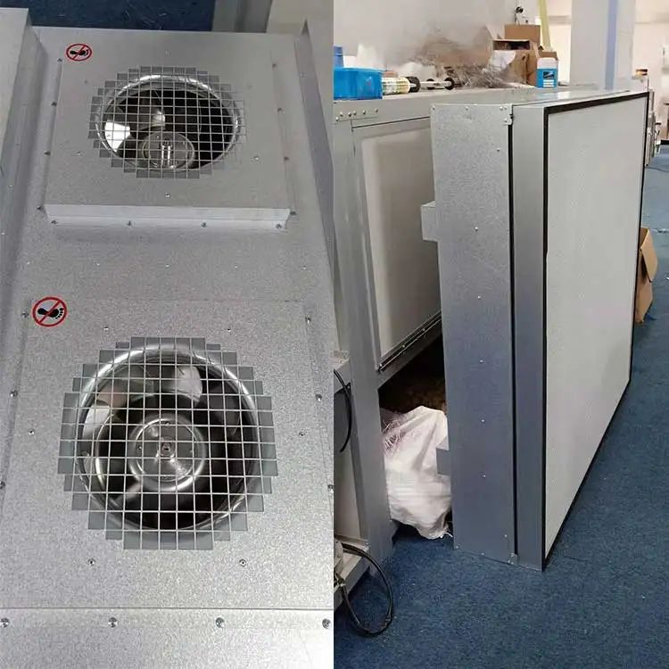 Clean Room Fan Filter Unit With Double Blowers Ffu Two Fans Hepa Fan ...