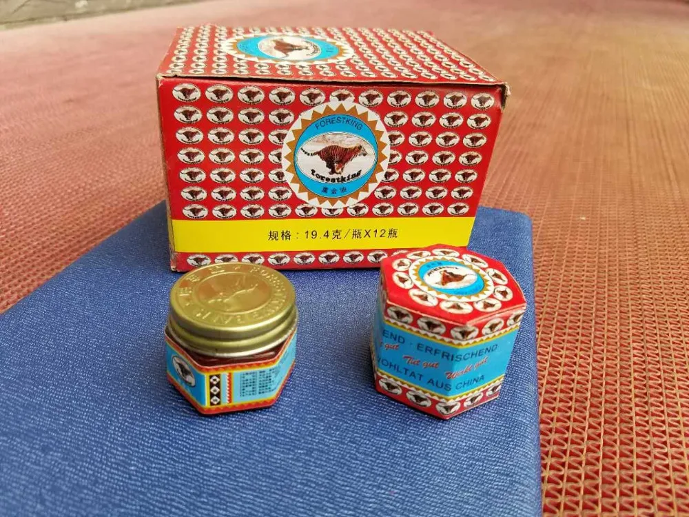 Forest King 19.4g Red Ointment Tiger Balm Chinese Balm Essential Balm ...