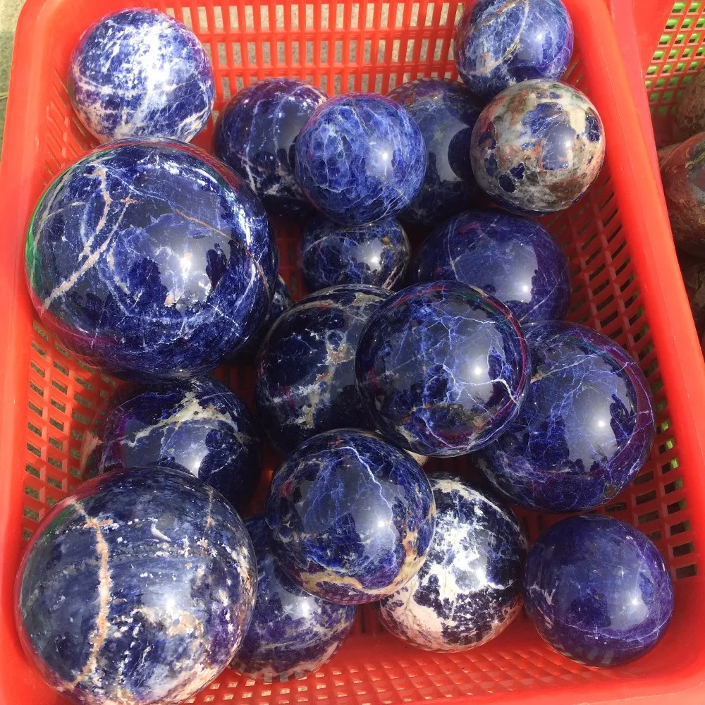 Wholesale Natural Gemstone Spheres Blue Sodalite Ball For Home ...