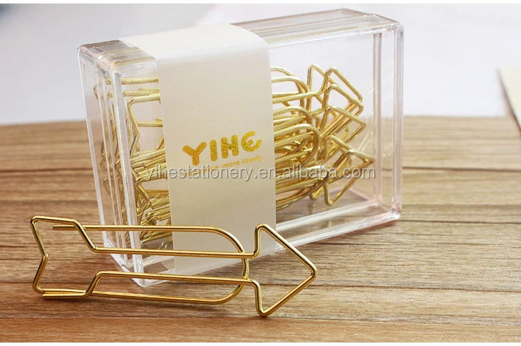 Gold Arrow Shape Creative Paper Clip| Alibaba.com