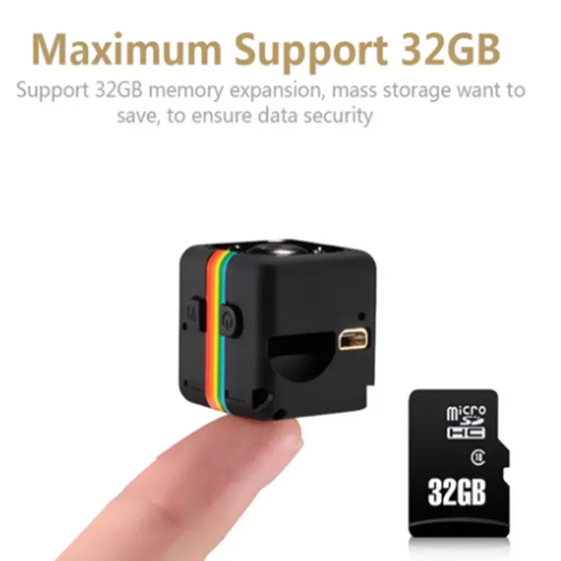 Sq11 1200w Pixels 1080p Full Hd Mini Cube Portable Tiny Home Security ...