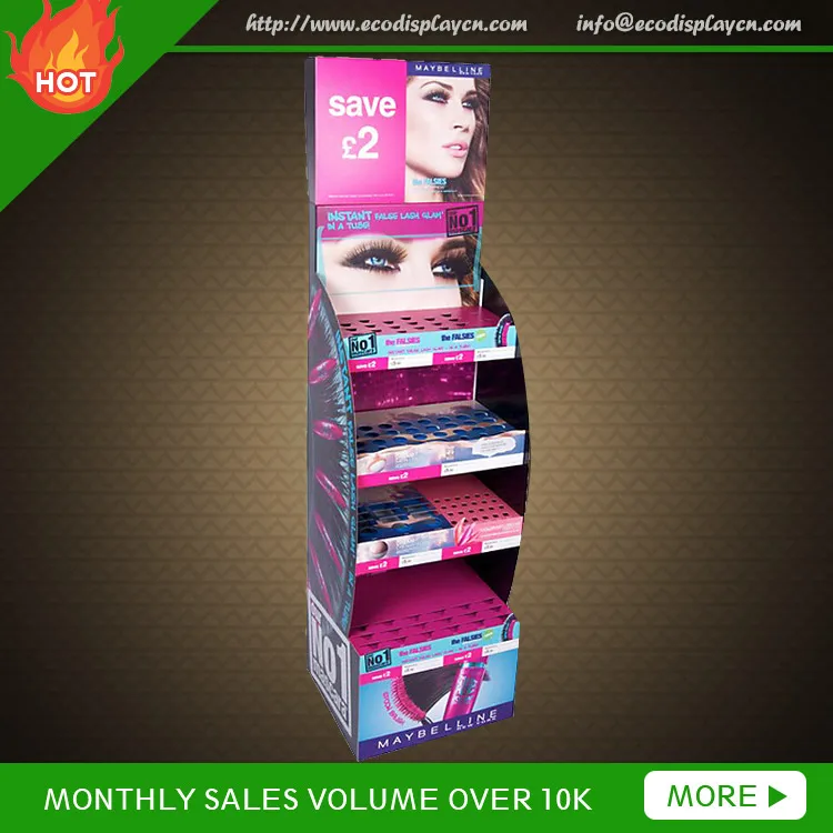 Mac Cosmetics Makeup Shop Cardboard Floor Display Stand Design For ...