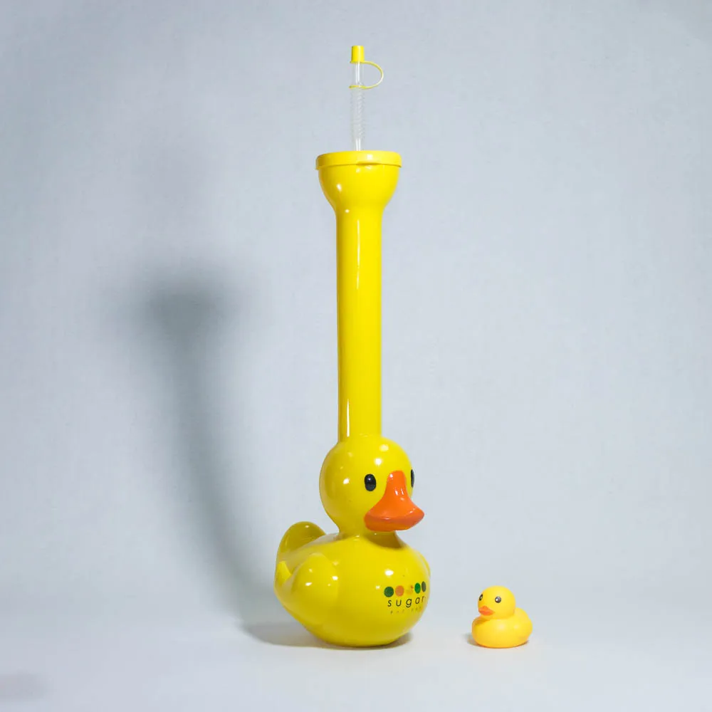 Cute Yellow Duck Cups For Kid,Plastic Cups Slush Cup With Straw - Buy ...