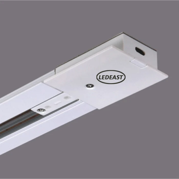 Recessed H Type Track Rail System Single Circuit 3wires Aluminium Track ...