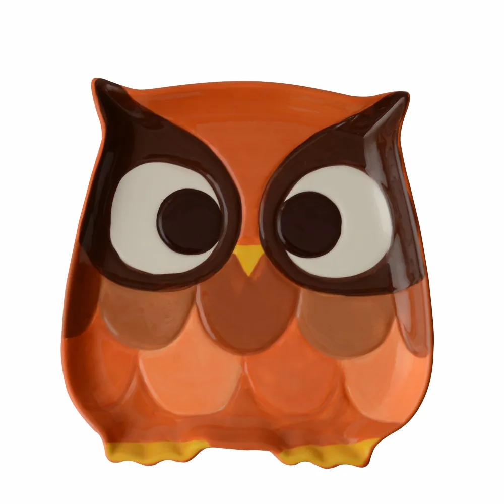 Cute Dinnerware Ceramic Owl Plate - Buy Owl Plate,Ceramic Owl Plate ...