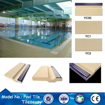 Ceramic Swimming Pool Tile Bullnose Coping Tiles For Pools - Buy Pool ...