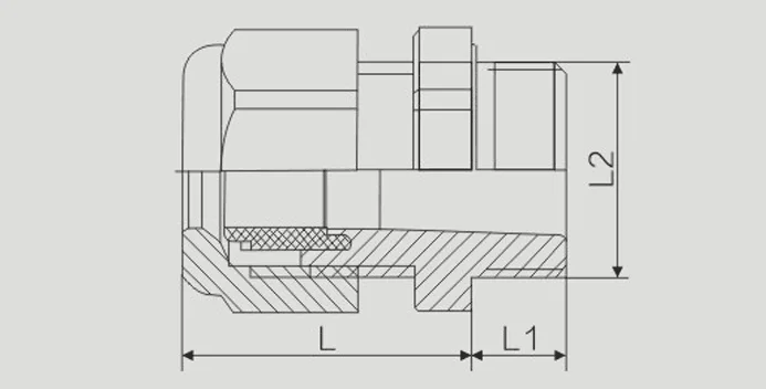 Pg7/pg9/pg11 Nylon Cable Gland Pg Series Wire Gland Ip68 Waterproof ...