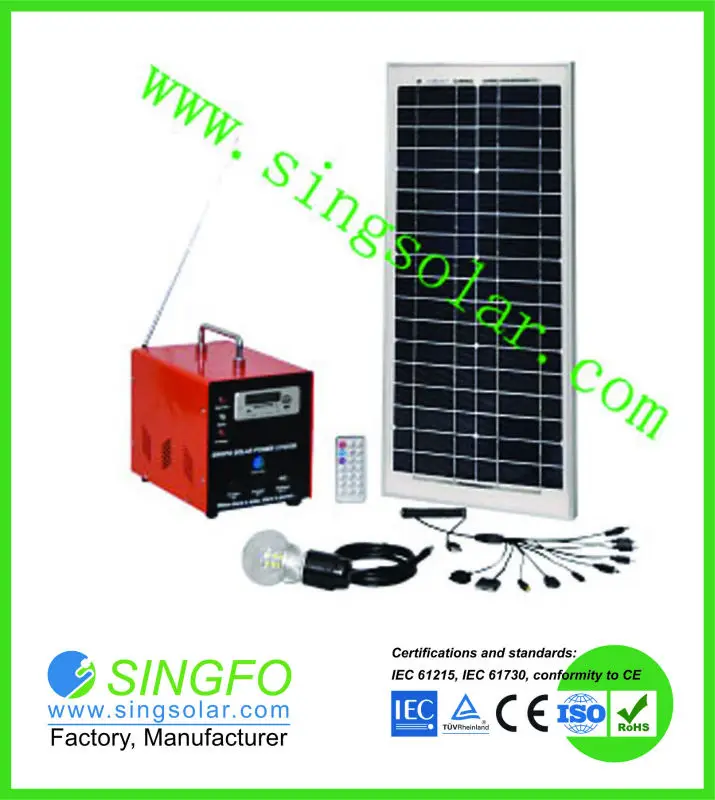 Portable Small Kit Solar,Solar Panel System With Solar Power Battery ...