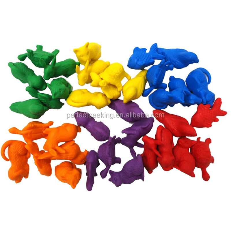 Sorting Set 72 Pcs Colorful Pets Counting Animal Figure - Buy Animal ...