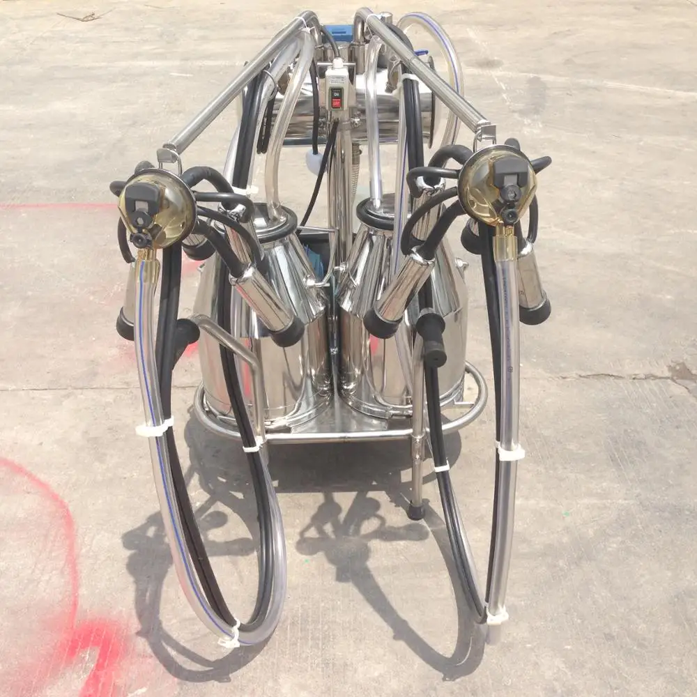 Vacuum Moving Single Cow Milking Machine - Buy Small Milking Machine ...