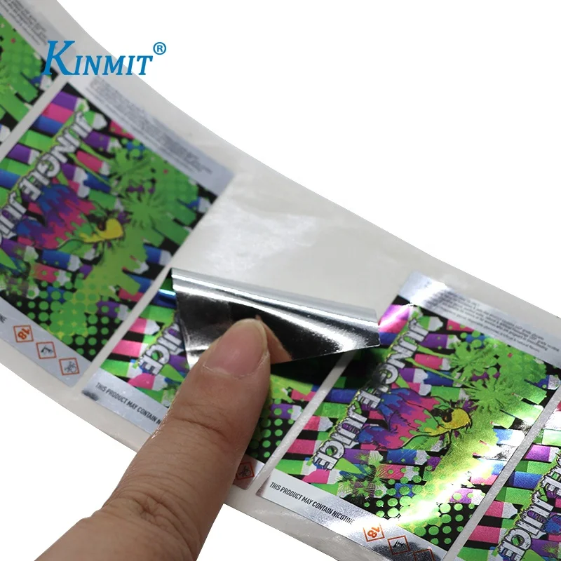 Custom Printed Self Adhesive Aluminium Foil Logo Sticker Label - Buy ...