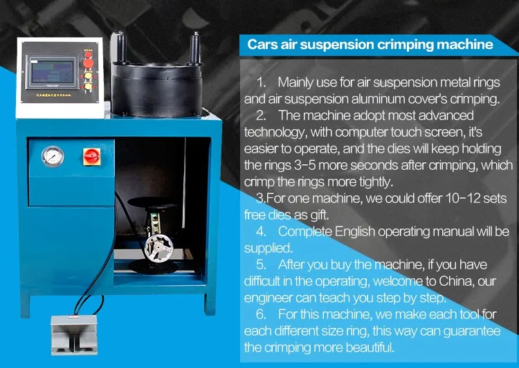 Hose Crimping Machine For Air Suspension System Air Shock Absorber And ...