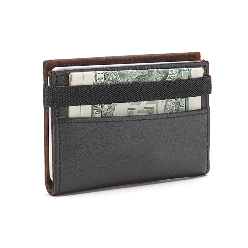 Premium Full Grain Leather Super Mini Credit Card Size Wallet With ...