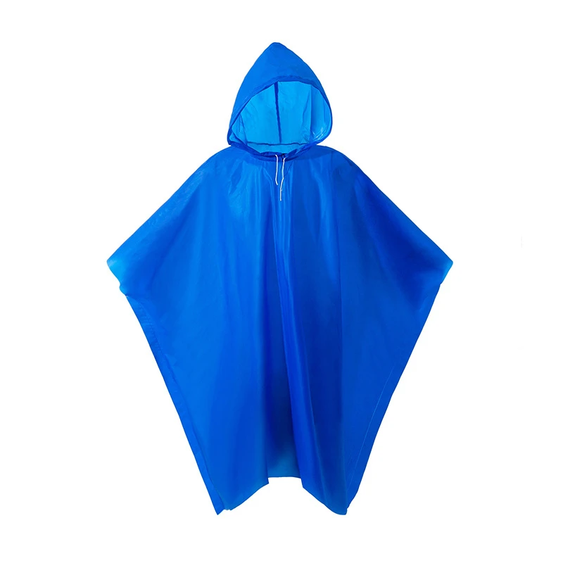 Pvc Hooded Rain Cape Poncho For Adults Promotional Customized Pe Peva ...