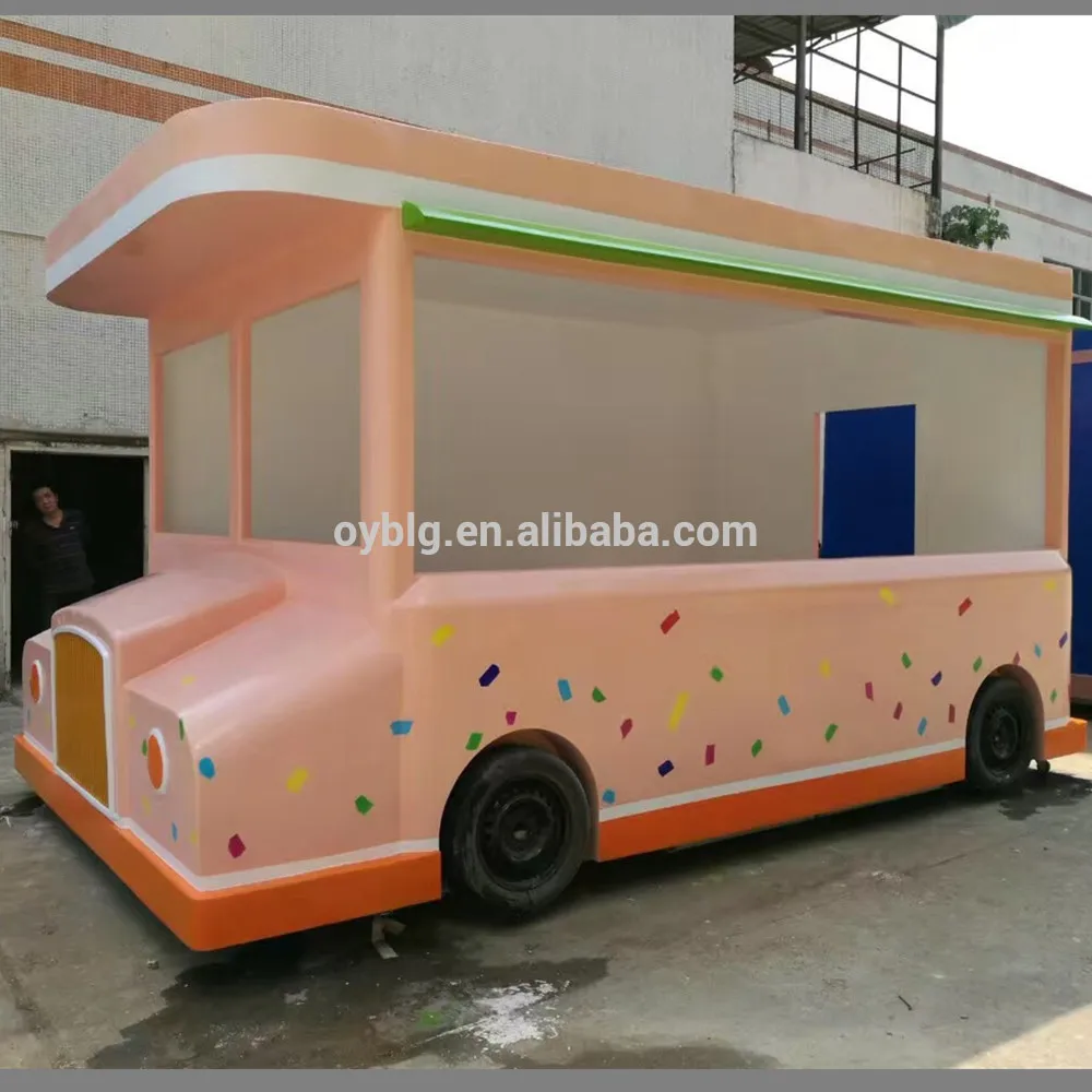 Outdoor Fiberglass Car Design Fast Food Cart Jurce Bar Food Kiosk - Buy ...
