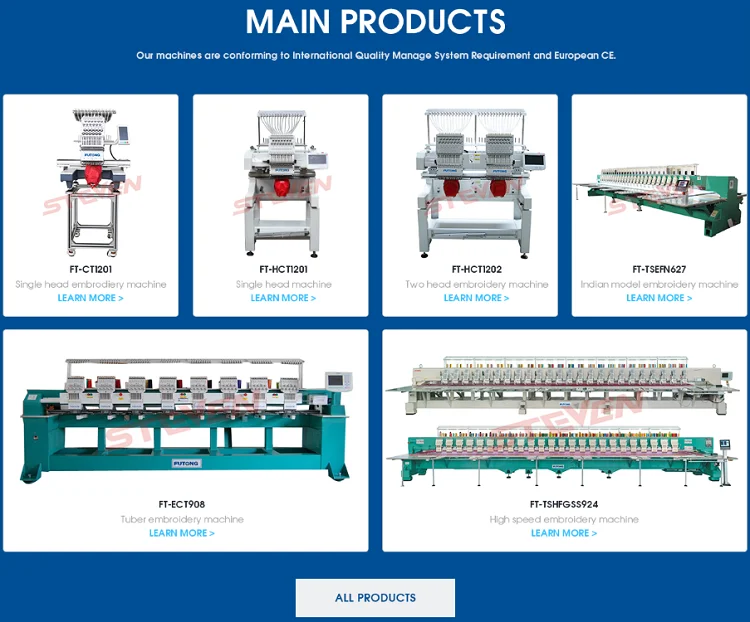 Futong Multi Heads Embroidery Machine 27 Heads Indian Model Embroidery ...