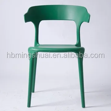 Outdoor Armless Plastic Stacking Visitor Chair Plastic Scandinavian ...