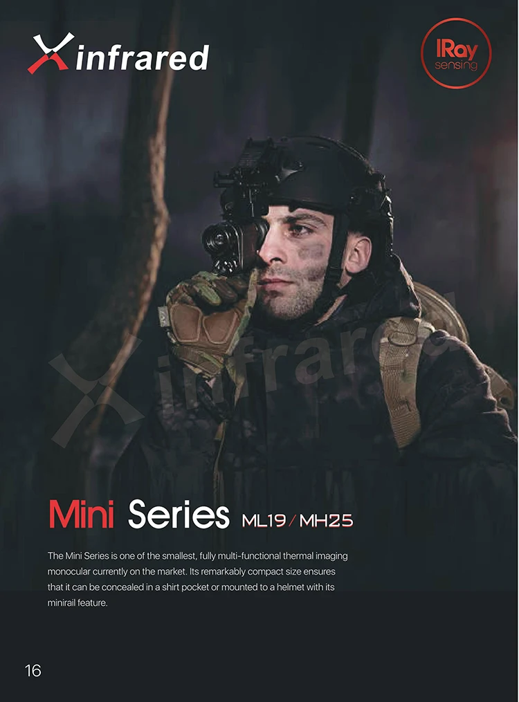 New IRay MH25 Helmet thermal imaging monocular Long distance Night ...