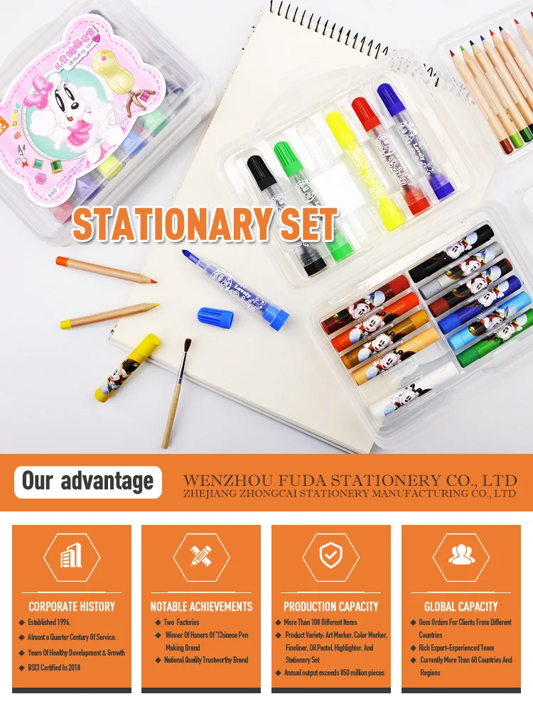 School Stationery Set Of 40 Items For Kids - Buy School Stationery Set ...