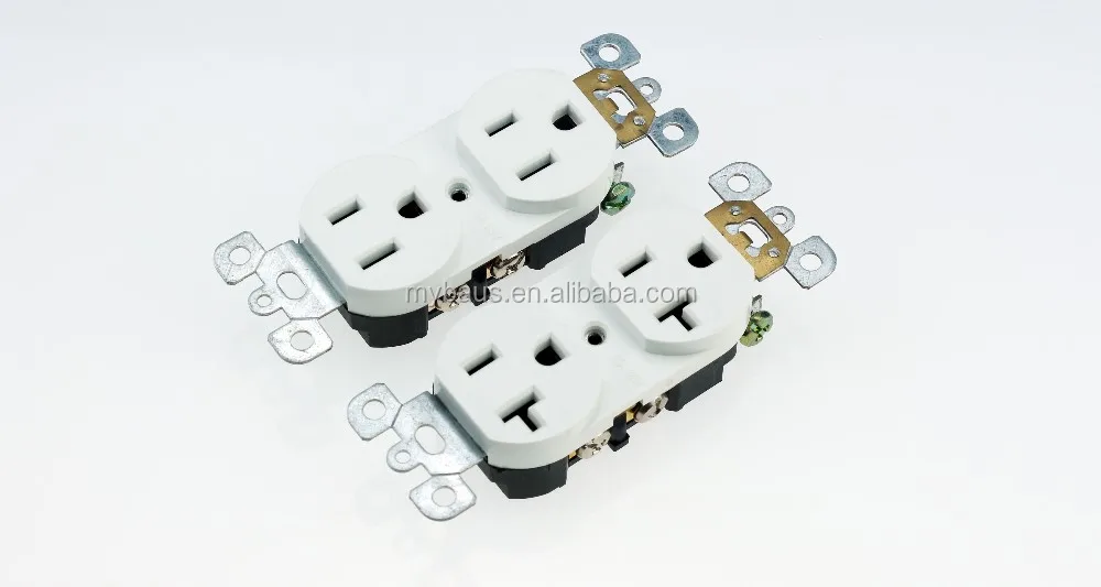 Us Standard High Grade Duplex Outlet Wall Socket 15amp American Outlet ...