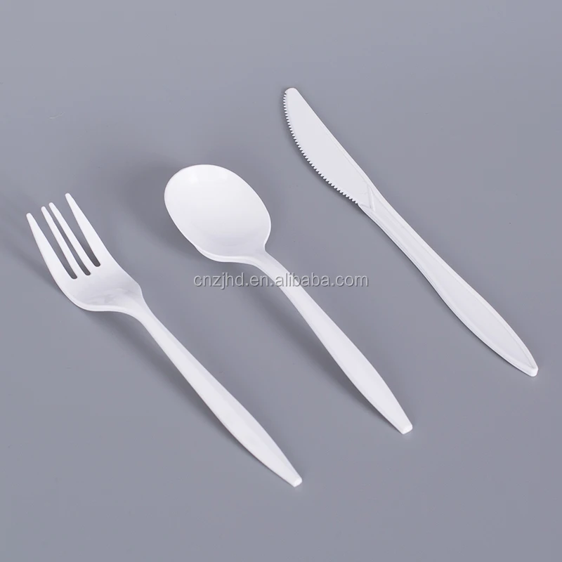 Biodegradable Flatware Set Disposable Individually Wrapped Cutlery 100% Compostable Plastic Cpla ...