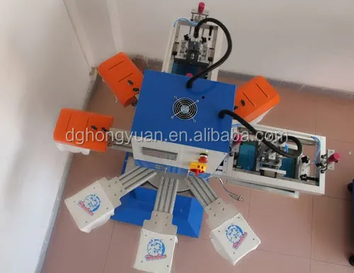 2 Color Silkscreen Automatic Octopus Printing Machine For Paper Bag/t ...