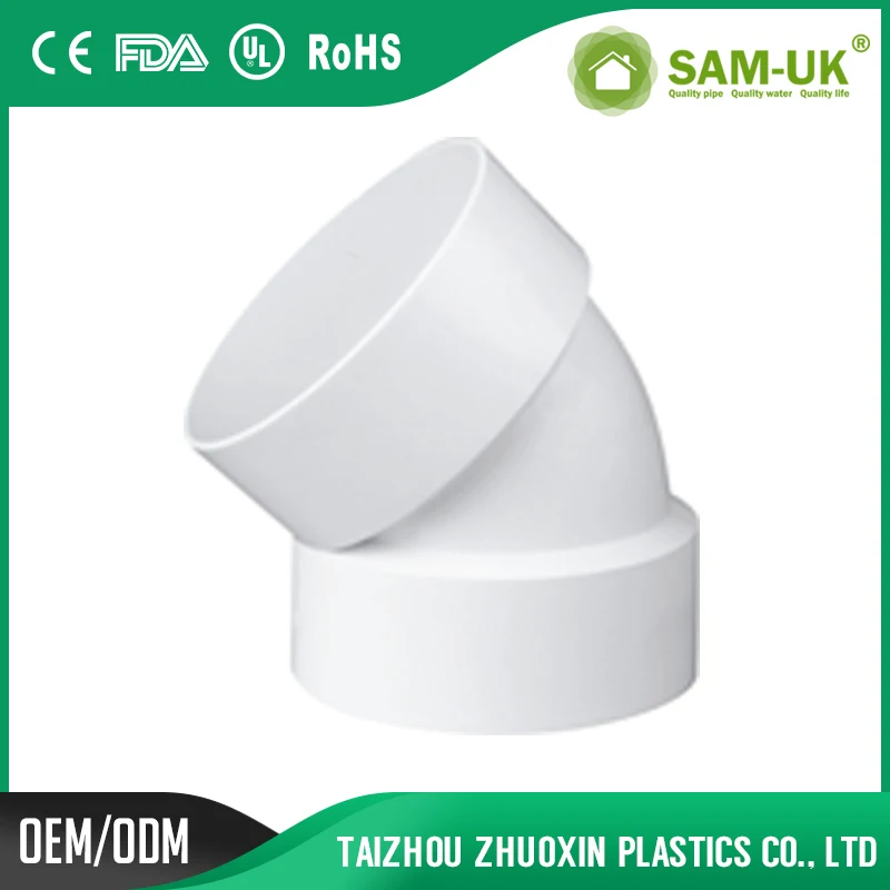 Astm D2665 Pvc Sanitary Pipe Fittings 45 Degree Elbow - Buy Pvc ...