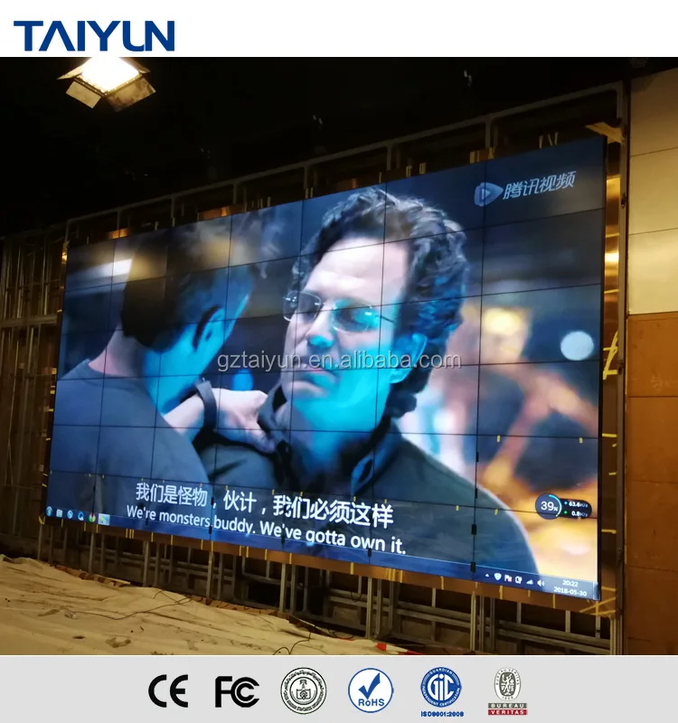 With Lcd Video Wall For Advertising Display 55 Inch Ultra Hd Lcd Tv ...