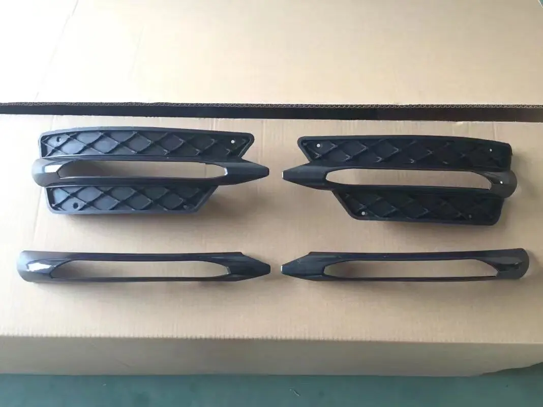 Car Parts Front Bumper Fog Light Cover Grill For Mercedes W204 C Class ...