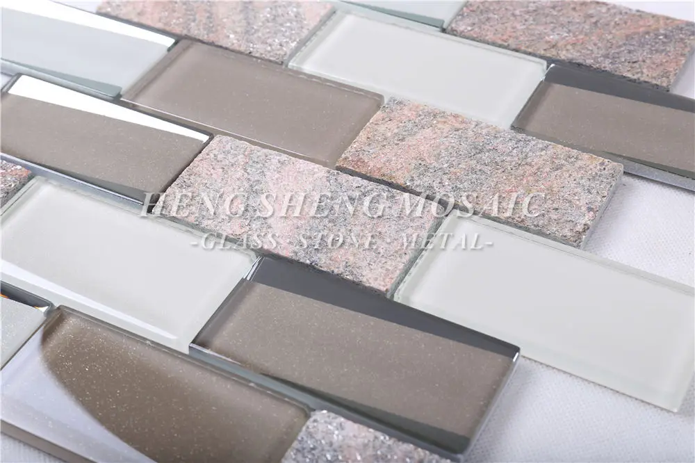 3d Effect Wavy Bubble Matt Mixed Metal Ceramic Mosaic Glass Subway ...