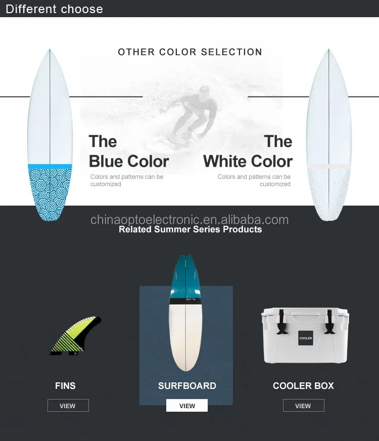 Wholesale Customized Epoxy Fibreglass Carbon Long Board