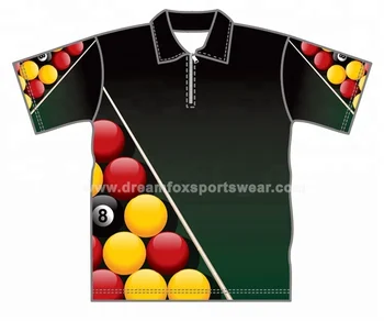 Custom Logo Design Mens Snooker Polo Pool Shirt Men Billiards Shirt ...