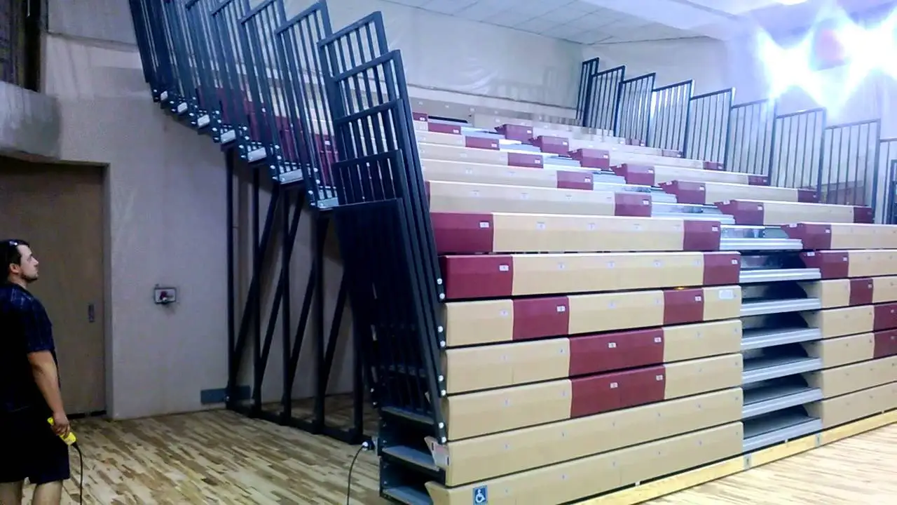 Retractable Gym Bleachers - Telescopic Seating Solutions