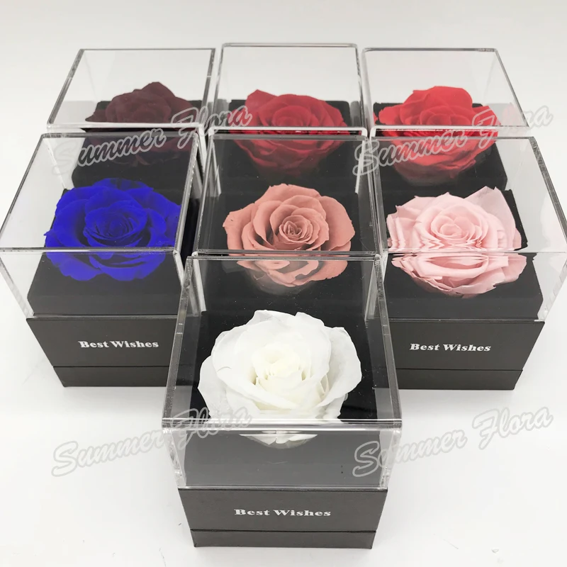 Wholesale Beautiful Real Natural Round Preserved Flower Box Application ...