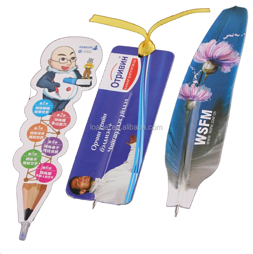 Customized Pen Bookmark Paper Bookmark Pen - Buy Bookmark Pen,Paper Pen ...