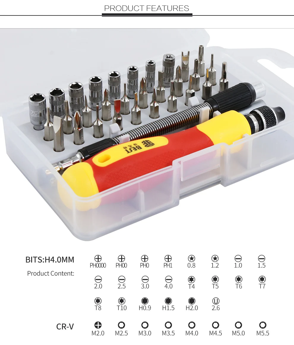 Multi Tool Set Hand Tools Cr-V Steel Screwdriver Set Repair Kit for ...