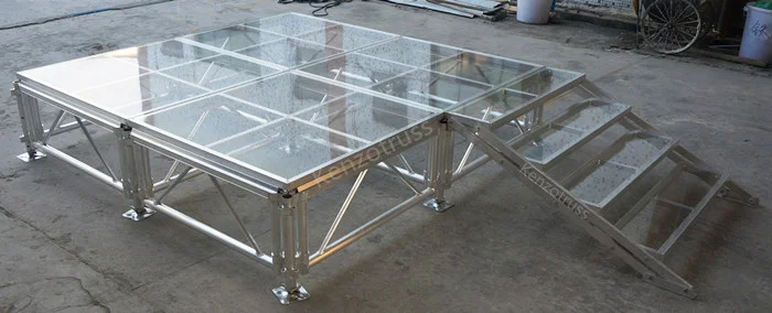 Transparent Acrylic Stage - Modern & Portable Wedding Stage