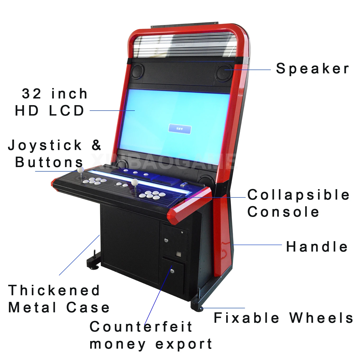Fighting Games Machine 32 Inch Lcd Upright Arcade Games Machine (gd001 ...