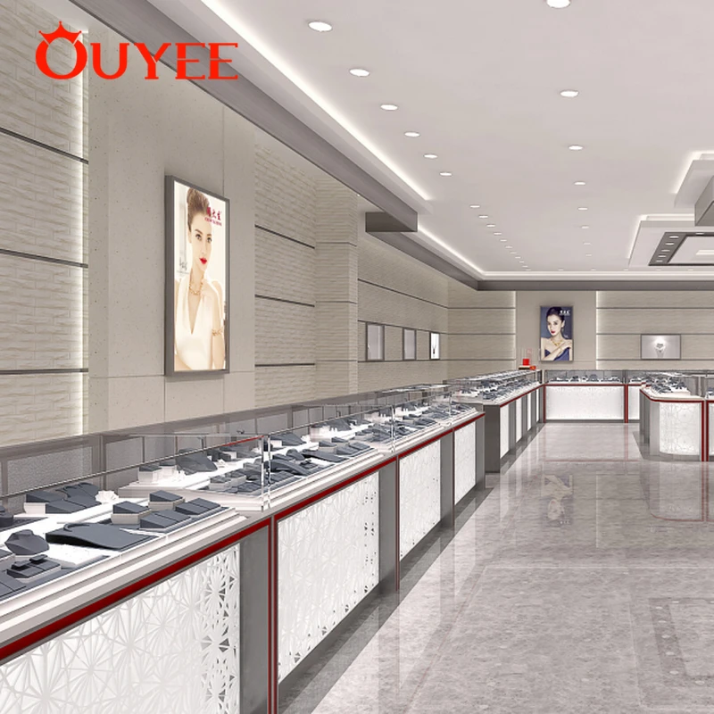 3D Rendering Jewelry Shop Design - Ouyee Brand Experience