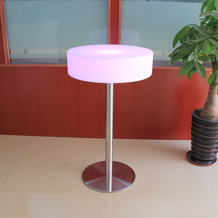 Led Cocktail Table Highboy No Folded Plastic Lighting Plastic - Buy Led ...