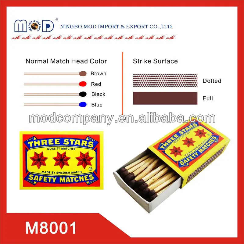 Three Stars Brand Safety Match - Buy Safety Matches All Kinds Of Brands ...