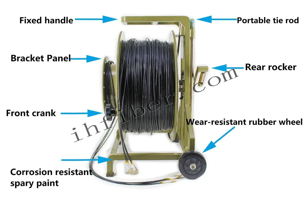 Durable Cable Reel - Max Capacity 1000m Fiber Optical Spool