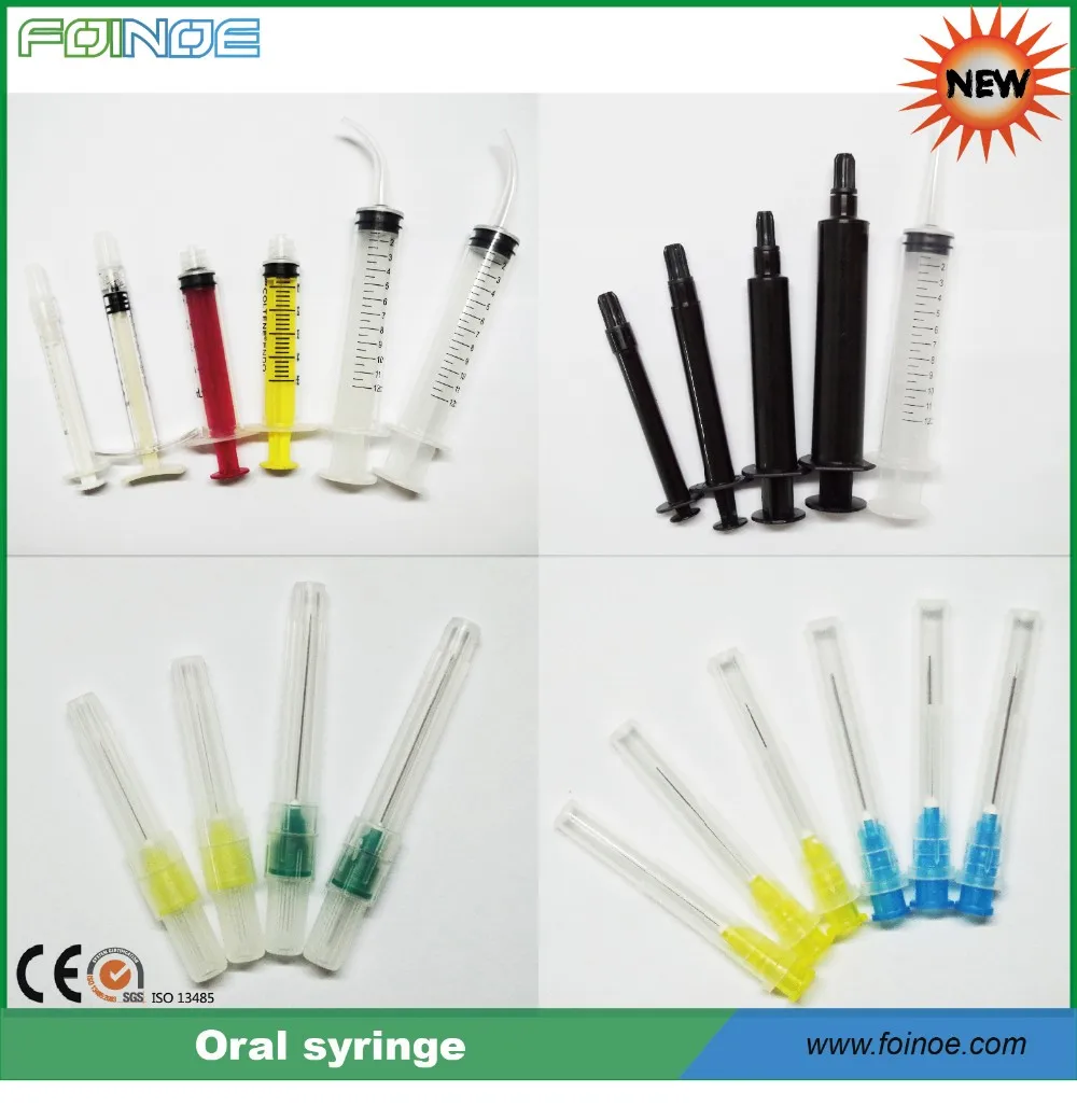 Disposable Dental Syringe With Needle - Buy Dental Composite Syringe ...