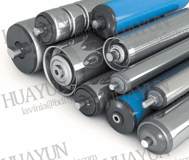 SS304 Spring Loaded Shaft Harbor 3 Inch Conveyor Roller